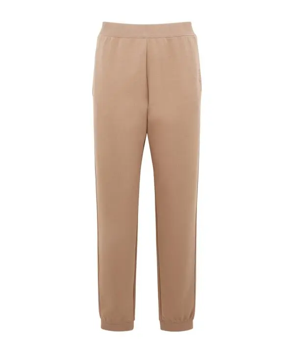 Max Mara Logo Embroidered Track Pants - Nude