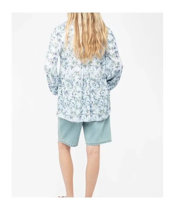 Zadig&Voltaire Tamela Blouse Printed Long Sleeve Shirt - Green