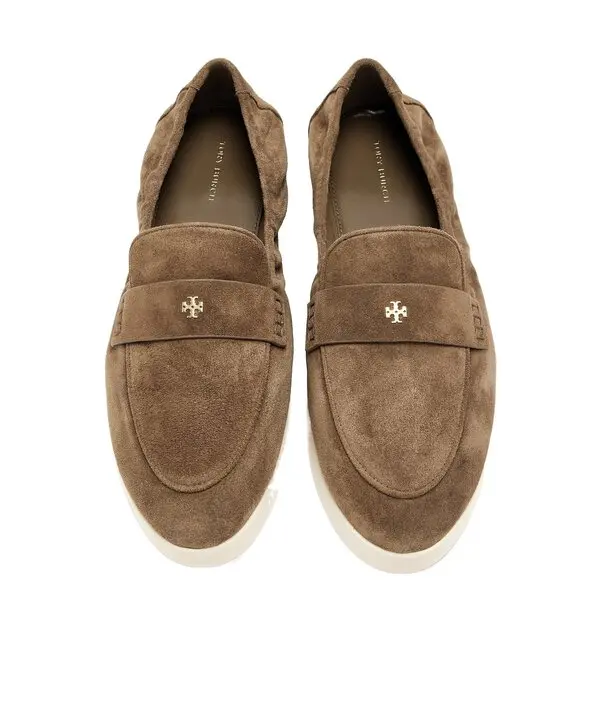 Tory Burch Suede Ballet Sport Loafers - Green
