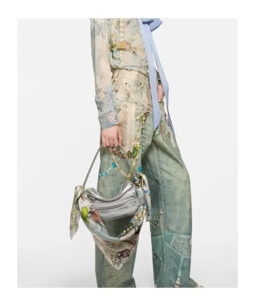Acne Studios Patchwork Pearl Scarf