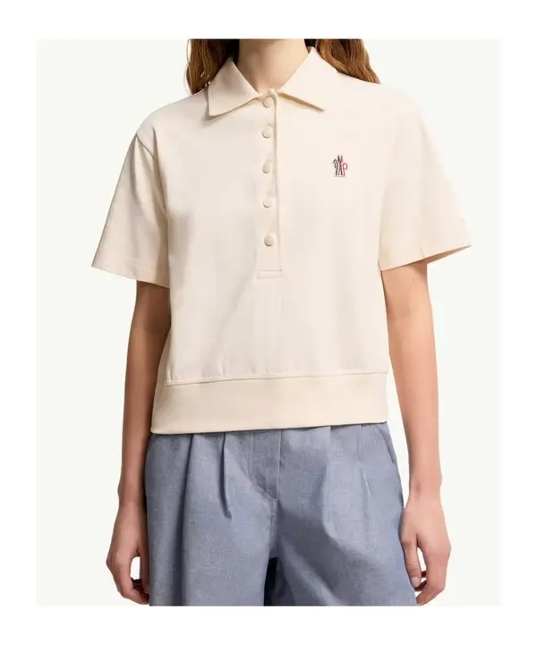 Moncler Cotton Jersey Polo Shirt