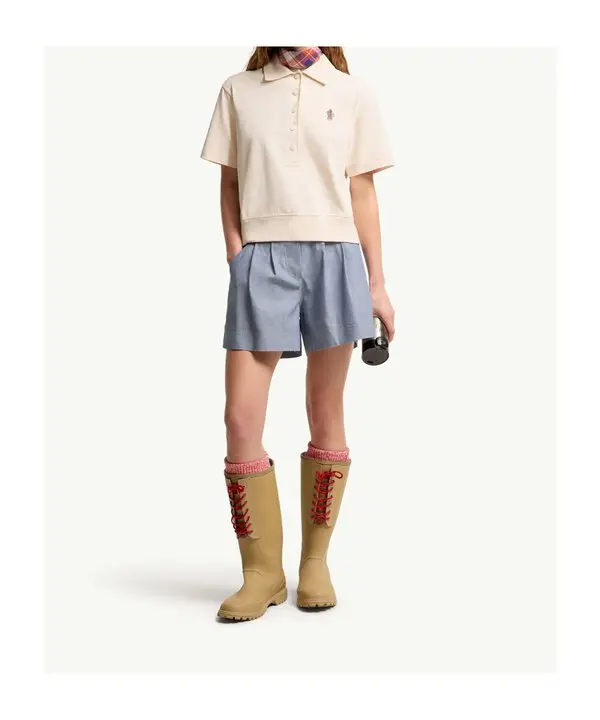Moncler Cotton Jersey Polo Shirt
