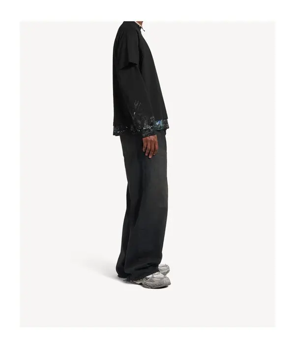 Balenciaga Layered Paint-splatter T-shirt