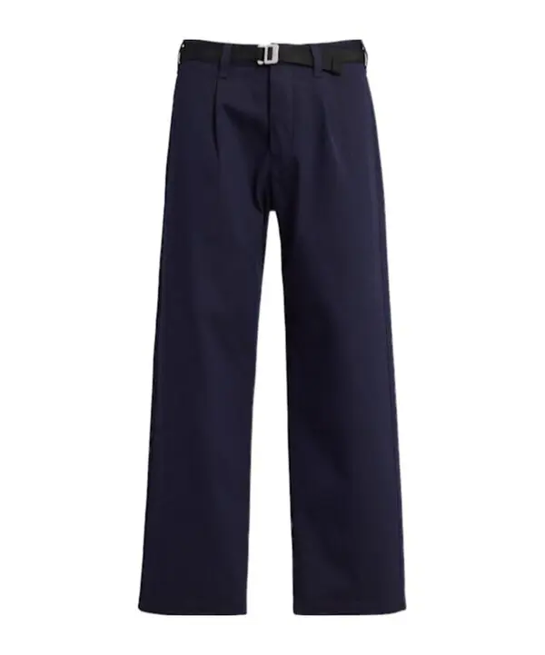 Stone Island Elasticated Waist Casual Pants With Buckled Belt