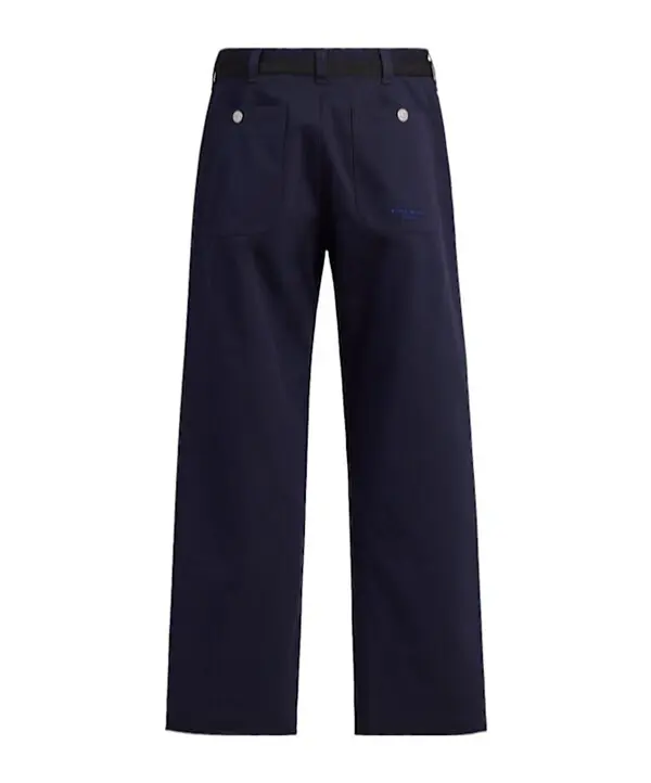 Stone Island Elasticated Waist Casual Pants With Buckled Belt