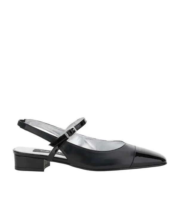 CAREL Slingback Flat Shoes - Black