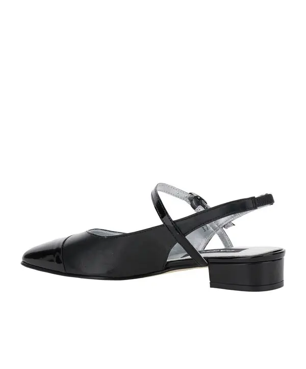 CAREL Slingback Flat Shoes - Black