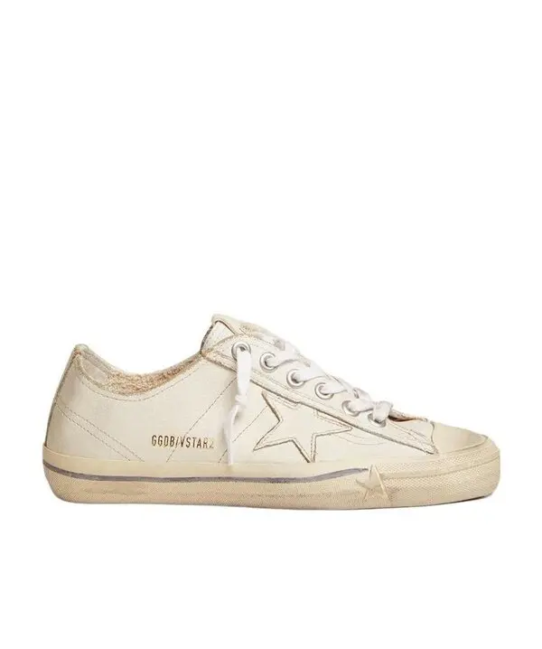 GOLDEN GOOSE V-star 2 Lace-up Sneakers - Nude