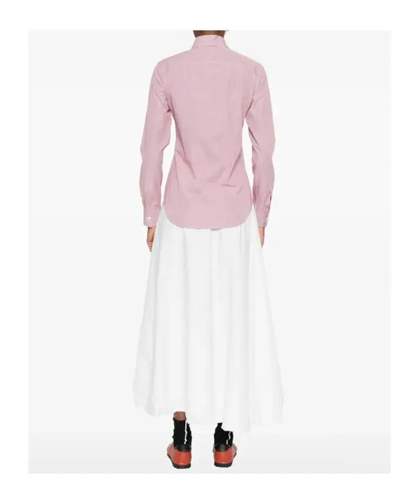 MAZZARELLI Gea Striped Button-down Shirt - Pink