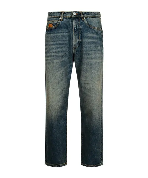 Etro Straight Leg Jeans - Black