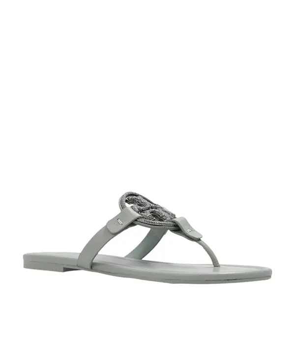 Tory Burch Miller Logo-plaque Embellished Sandals - Blue