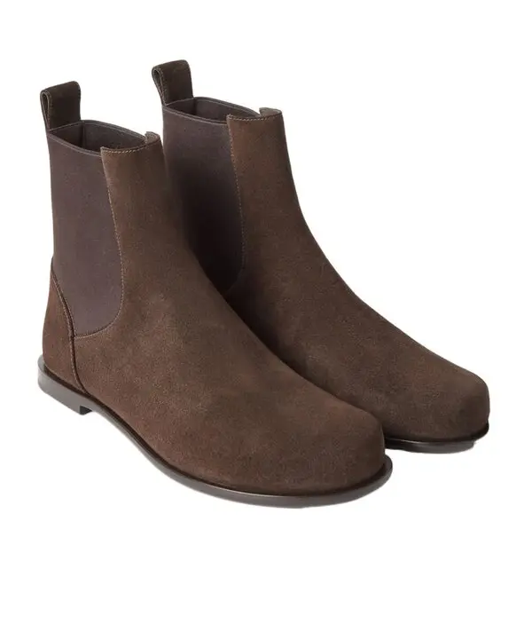 Fendi Ff Squared Chelsea Boots - Brown