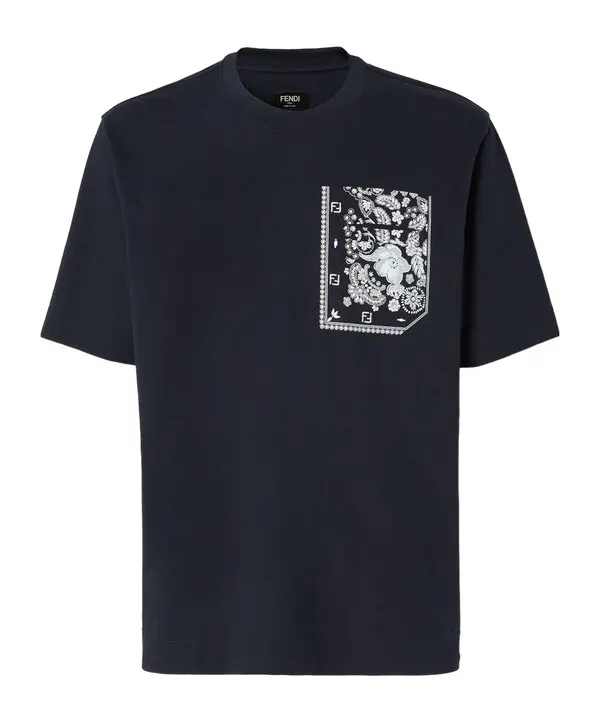 Fendi Bandana Printed Crewneck T-shirt