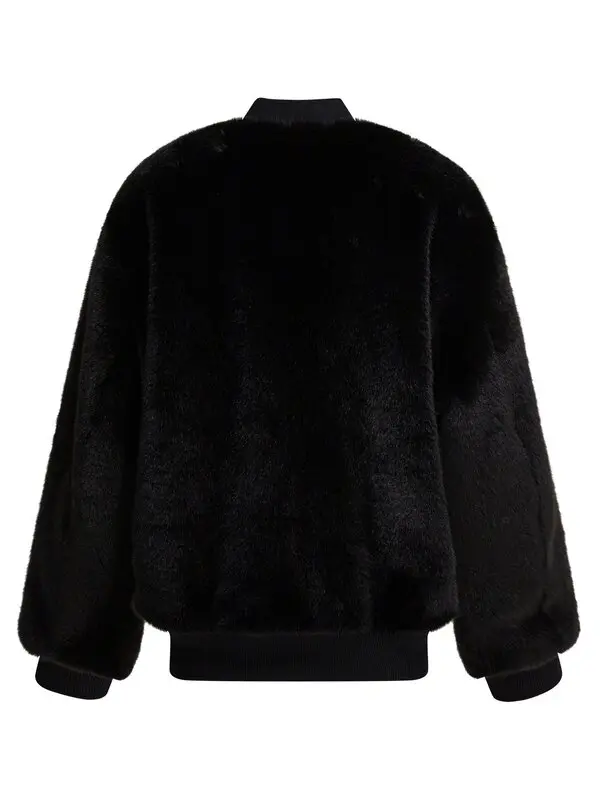 Prada Logo Plaque Reversible Bomber Jacket