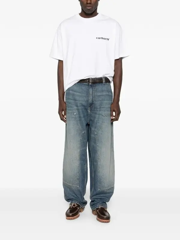 Carhartt Work In Progress Og Double Knee Work Jeans - Blue