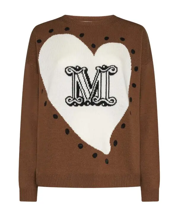 Max Mara Panaria Long-sleeved Knitted Sweater - White