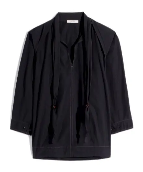 LEMAIRE Scarf Blouse - Black