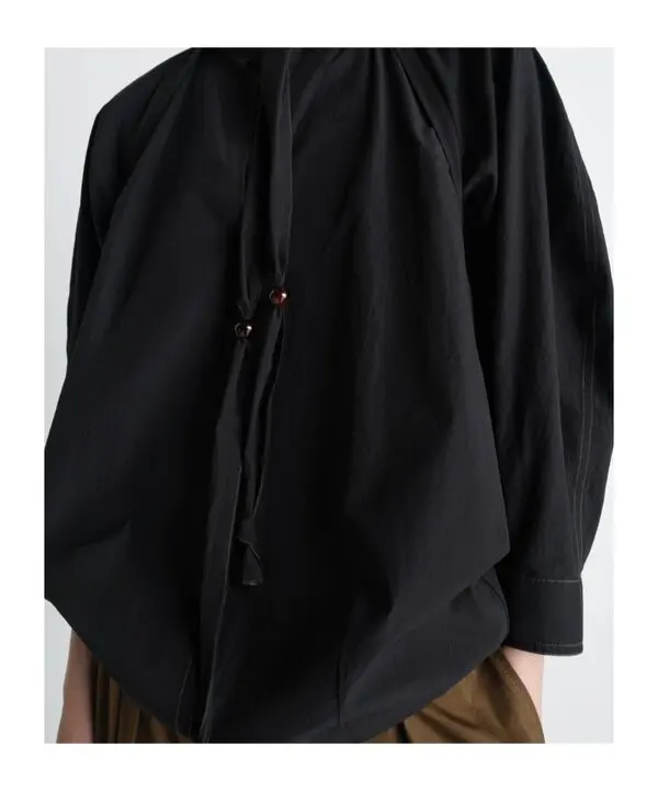 LEMAIRE Scarf Blouse - Black