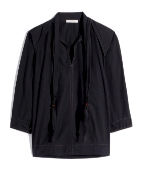 LEMAIRE Scarf Blouse - Black