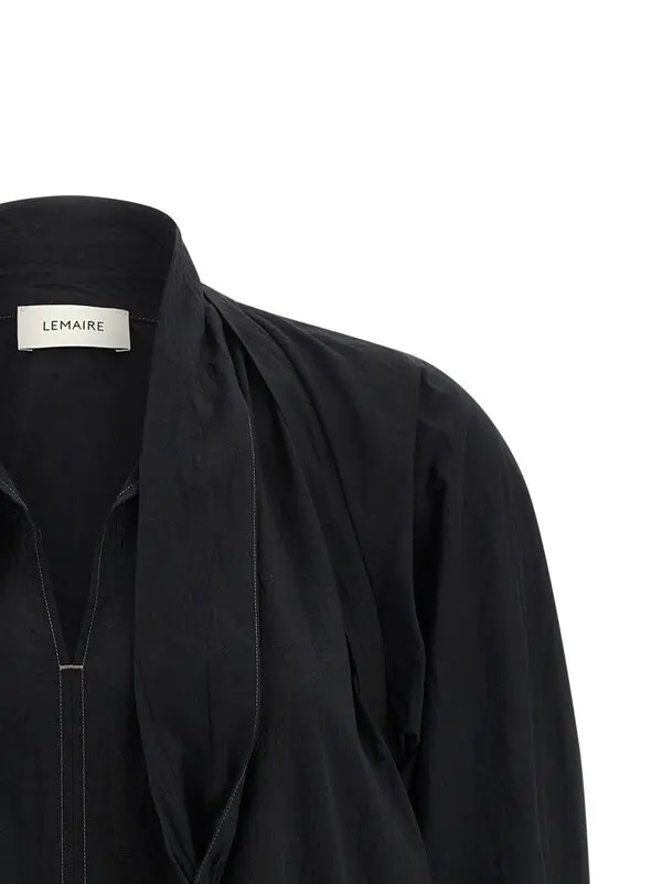 LEMAIRE Scarf Blouse - Black