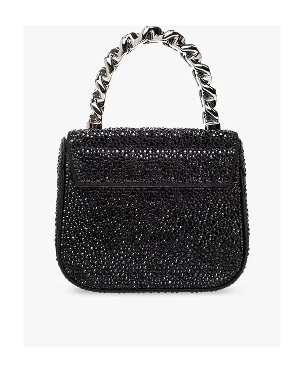 Versace La Medusa Embellished Mini Tote Bag - Black