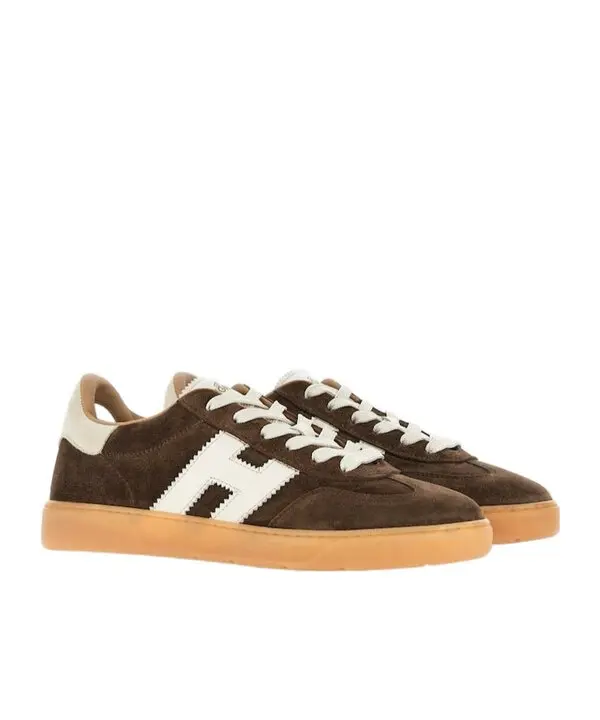 Hogan H647 Suede Low-top Sneakers - Brown
