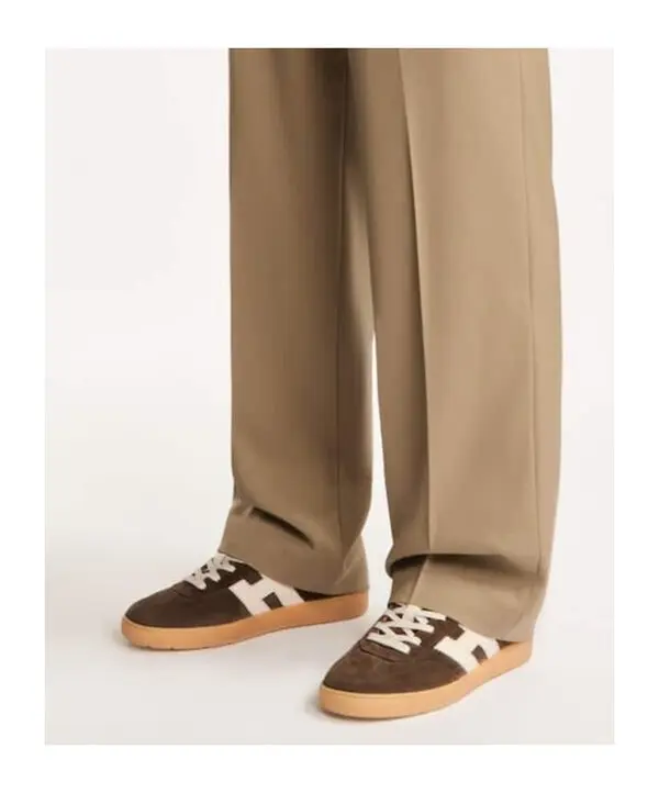 Hogan H647 Suede Low-top Sneakers - Brown