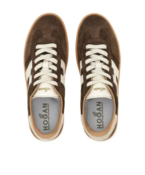 Hogan H647 Suede Low-top Sneakers - Brown