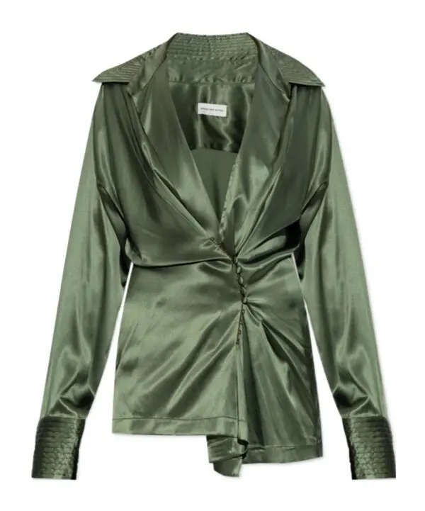 Dries Van Noten Long Sleeve Shirt - Green
