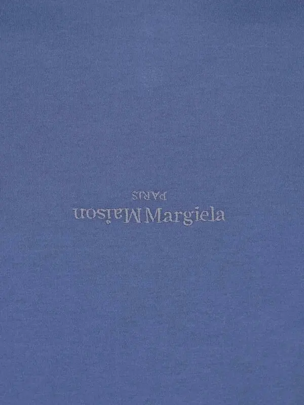 MAISON MARGIELA Logo Embroidered Crewneck T-shirt - No