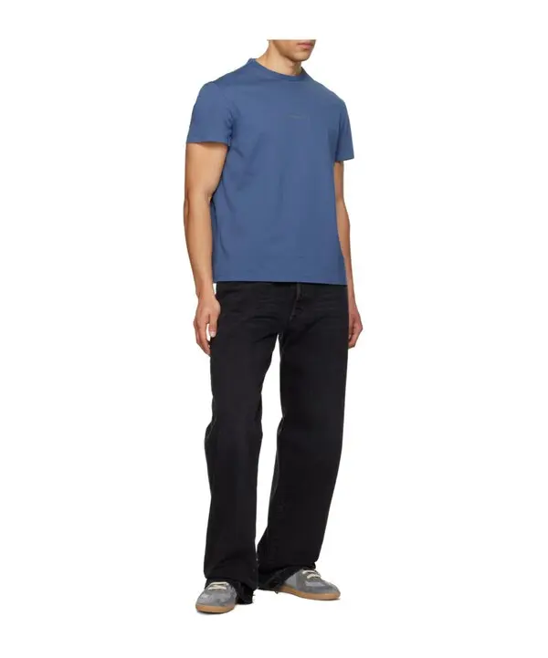 MAISON MARGIELA Logo Embroidered Crewneck T-shirt - No