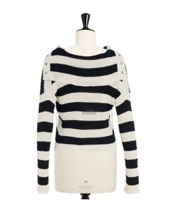 Dior Striped Marinière Sweater - White