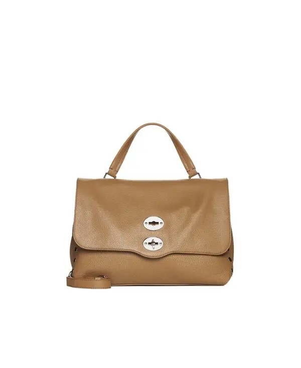 ZANELLATO Postina Daily Twist-lock Medium Tote Bag - Brown