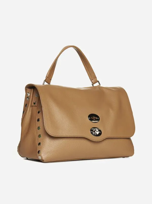 ZANELLATO Postina Daily Twist-lock Medium Tote Bag - Brown