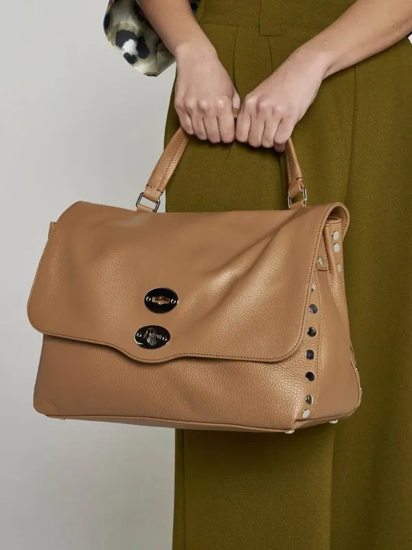 ZANELLATO Postina Daily Twist-lock Medium Tote Bag - Brown