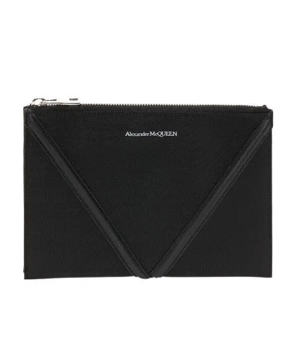 Alexander McQueen The Harness Zipped Small Pouch - Black