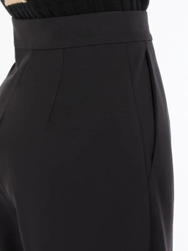 Max Mara Wide Leg Compact Jersey Trousers
