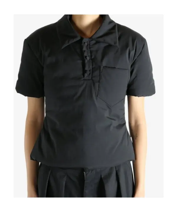 MAISON MARGIELA Padded Polo Top With Chest Pocket