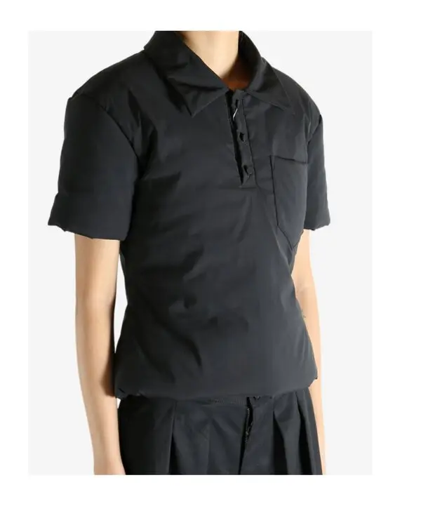 MAISON MARGIELA Padded Polo Top With Chest Pocket