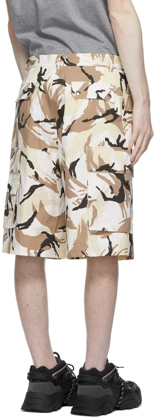 Kenzo Tropic Camo Print Cargo Shorts - Multicolor