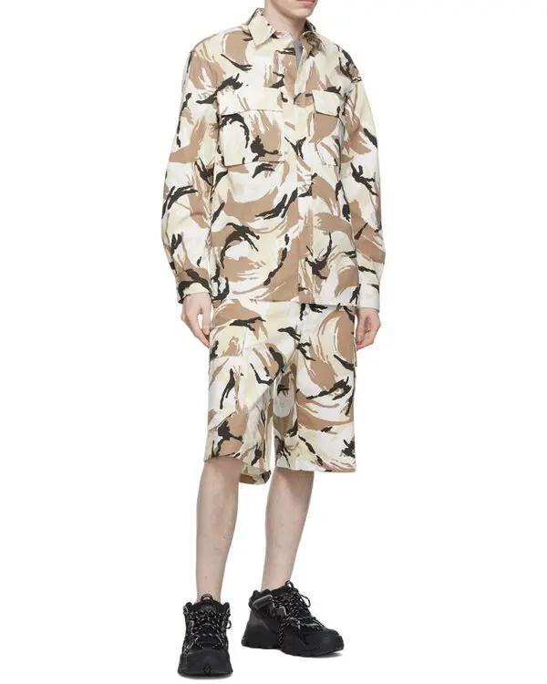 Kenzo Tropic Camo Print Cargo Shorts - Multicolor