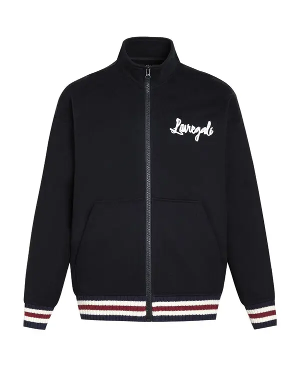 LIUREGALI Logo & Graphic Print Zip-up Jacket