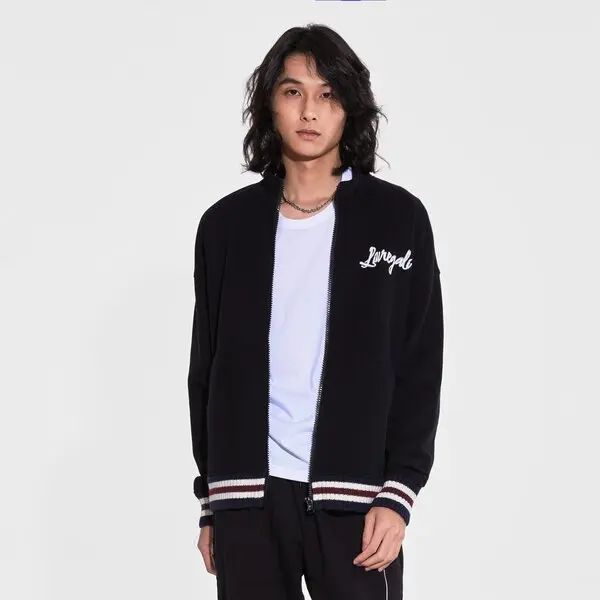 LIUREGALI Logo & Graphic Print Zip-up Jacket