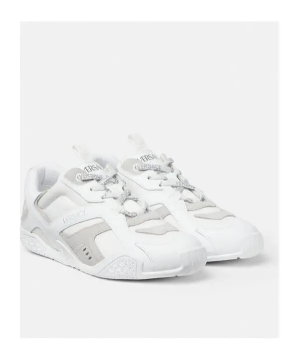Versace Galaxia Lace-up Sneakers - White
