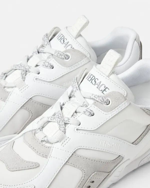 Versace Galaxia Lace-up Sneakers - White