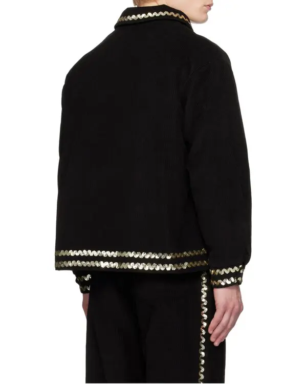 BODE Bandstand Jacket With Sequined Trim - Black