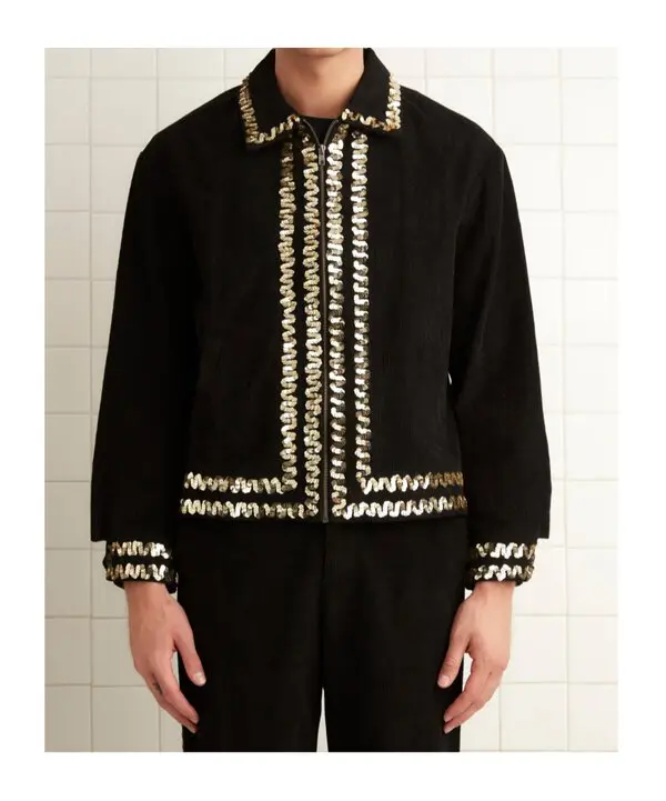 BODE Bandstand Jacket With Sequined Trim - Black