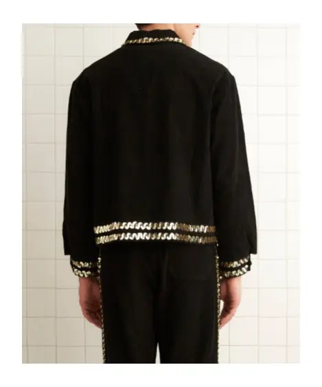 BODE Bandstand Jacket With Sequined Trim - Black