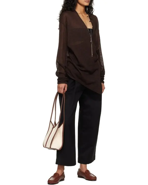 Hereu Calella Leather-trimmed Bucket Bag