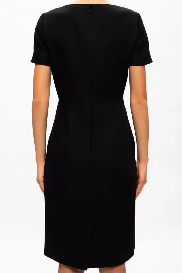 Gucci Sweetheart Neckline Short Sleeve Dress